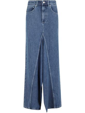 Erika Cavallini Semi Couture minijupe en jean - Bleu