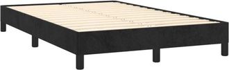 vidaXL Cadre de lit noir 120x190 cm velours Vidaxl