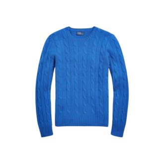 Polo Ralph Lauren Julianna Twisted Cashmere Pullover - - Knitwear - Damen - Blau - M
