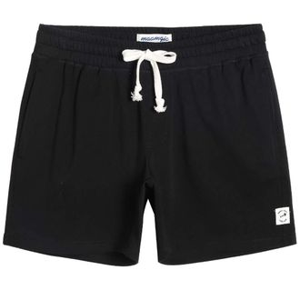 Maamgic Herren Kurze Hosen Sweatshort Jogginghose Baumwolle Fitnesshose Casual Traininghose mit Schrittlänge 14cm Schwarz XXL