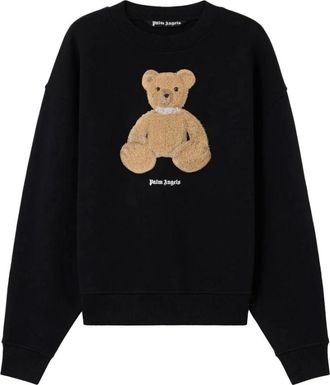 Palm Angels Homme, Sweatshirts et sweats &agrave; capuche, Noir, Taille: M Bear SweaT-shirt