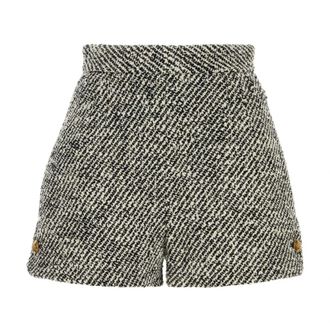 Versace Woll-Boucl&eacute;-Shorts - - Shorts - Damen - Mehrfarbig - S