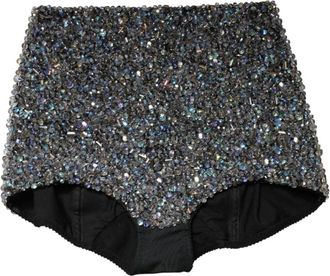 Dolce & Gabbana Femme, Shorts, Multicolore, Taille: 38 FR Embellished High Waist Hot Pants Shorts