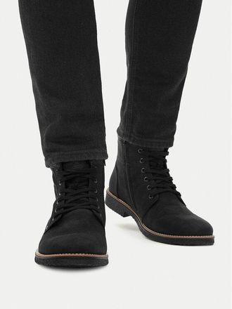 Rieker Schn&uuml;rschuhe 33640-01 Schwarz