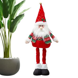 Generico Weihnachtsdekorationen - Weihnachtsmann Pl&uuml;schfiguren - 60 x 25 cm | Anzeige f&uuml;r B&uuml;ro, Kamin, Tisch, Terrasse, Garten, Schlafzimmer, B&uuml;ro, Schule, Hau
