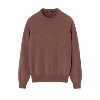 Loro Piana Klassischer Rundhalsausschnitt - - Knitwear - Herren - Rot - L