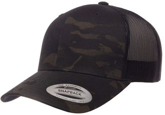 Yupoong Unisex Yp Classics Retro Trucker Cap Verschluss, Multicam Schwarz, Einheitsgröße