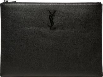 Saint Laurent Sac pochette Pre-owned - Femme - Pre-owned - Noir - Taille: ONE Size