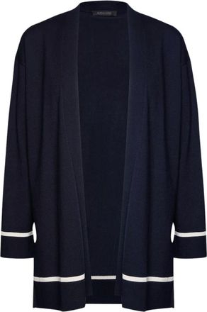 Elena Miro Femme, Pulls, Bleu, Taille: 42 FR Cardigan