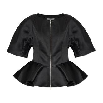 Ganni Bluse aus schwarzem Satin - - Blouses & Shirts - Damen - Schwarzk - S