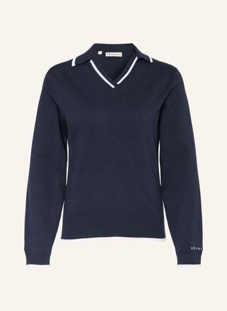 R&ouml;hnisch R&ouml;hnisch Strick-Poloshirt blau