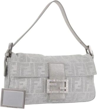 Fendi Sac bandouli&egrave;re Zucca Canvas Pre-owned - Femme - Pre-owned - Gris - Taille: ONE Size