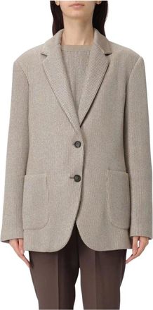 Brunello Cucinelli Femme, Vestes, Brun, Taille: 36 FR Classic Blazer Jacket
