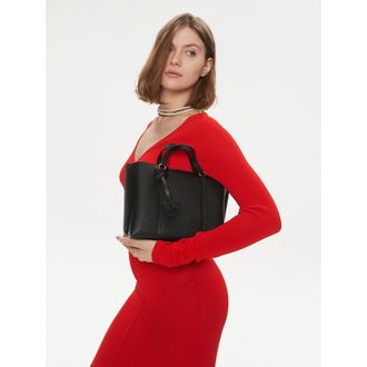 Pinko Handtasche PINKO Carrie Shopper Classic PE 24 PLTT 102833 A1LF Schwarz