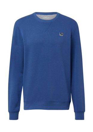 s.Oliver Sweatshirt Sweatshirt Sweatshirt aus Baumwollmix mit Crew Neck