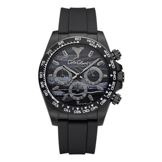 Carlo Colucci Montre avec bracelet en silicone - Homme - Accessoires - Noir - Taille: ONE Size