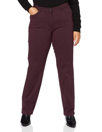Brax Damen Bootcut Jeans STYLE.CAROLA 79 - 6527, Gr. 42, Violett (Berry 83)