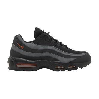 Nike unisex, Chaussures, Noir, Taille: 45 1/2 EU Baskets Noires Grises Orange de Sécurité
