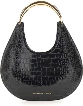 Elisabetta Franchi Femme, Sacs, Noir, Taille: ONE Size Daily Hobo Bag