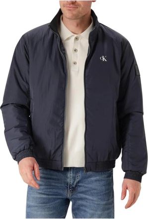 Calvin Klein Gef&uuml;tterte Harrington Jacke - - Jackets - Herren - Blau - S
