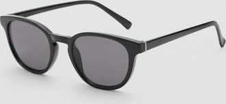 Mango Lunettes de soleil monture ronde noir - Homme - Taille unique - MANGO MAN