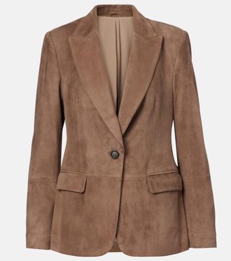 Brunello Cucinelli Blazer aus Veloursleder