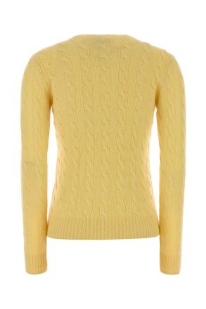 Polo Ralph Lauren Cable-Knit Wool-Cashmere Sweater - Yellow