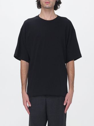 Saint Laurent T-shirt en coton &agrave; &eacute;paules tombantes et col rond