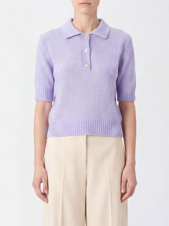 Lisa Yang Polo en maille &agrave; manches courtes en cachemire et soie