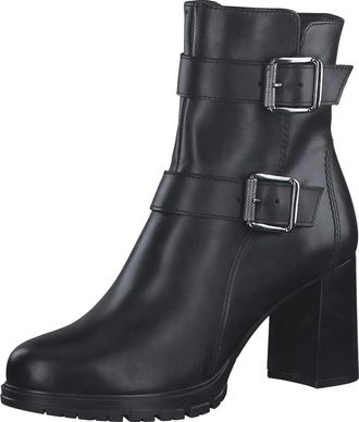 Tamaris Damen Klassische Stiefeletten, Frauen Stiefeletten,TOUCHit-Fu&szlig;bett,Boots,Stiefel,Bootee,Booties,halbstiefel,Kurzstiefel,Black,41 EU