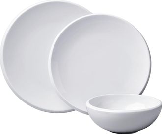 Villeroy & Boch NewMoon 12-teiliges Geschirrset, Service f&uuml;r 4, Teller & Sch&uuml;sseln, Premium Porzellan, Made in Germany