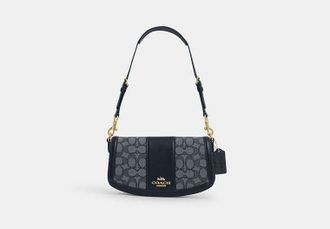 Coach Andrea Schultertasche Aus Signature-Jacquard