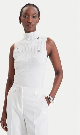 Fracomina Bluse FR26WT4005K506R9 Creme Slim Fit