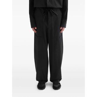 Jil Sander Poplin Cotton Trousers - Black