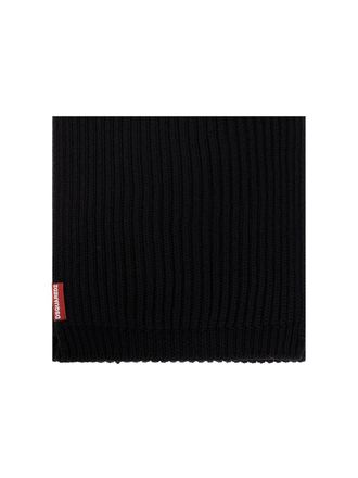 Dsquared2 Mens Warmy Logo Tag Beanie And Scarf Set Black Accessories >