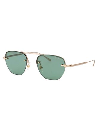 Montblanc Mens Sunglasses Mb0404s Gold-Green Gold-Gold-Green Metal Gold/gold/green