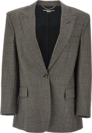 Stella McCartney Femme, Vestes, Gris, Taille: 32 FR Blazer Crois&eacute;