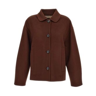 Marni Femme, Vestes, Brun, Taille: 38 FR Veste droite