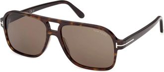 Tom Ford Lunettes de soleil Madison-02 - Homme - Accessoires - Brun - Taille: 60 MM