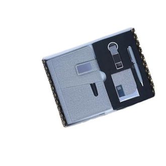 Generic Agenda 4 en 1 avec stylo, porte-cartes et porte-cl&eacute;s en m&eacute;tal pour homme et femme, carnet de notes en cuir, cadeau pour m&eacute;decin, mari, p&egrave;re, Nouvel An