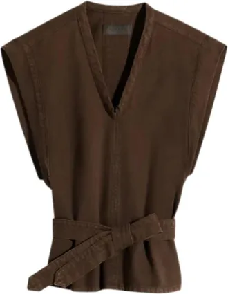 Christophe Lemaire Femme, Vestes, Brun, Taille: 38 FR Chasuble