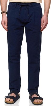 Indicode Herren INWebb Seersuckerhose aus Baumwolle | Herrenhose Freizeithose M&auml;nner Sky Captain, L