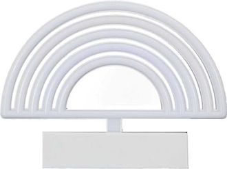 The Home Deco Factory LA0037, Battery-Powered LED Rainbow Neon Effect Lamp, Multicolor Lighting, Decorative Lighting, Warm Atmosphere, Original Gift Idea - Size: 30 cm, Mul