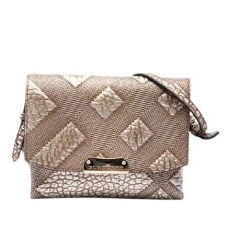 Burberry Sac bandouli&egrave;re en cuir gaufr&eacute; Pre-owned - Femme - Pre-owned - Beige - Taille: ONE Size