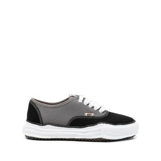 Miharayasuhiro Schwarze Canvas-Sneaker mit Kontrastdetails - - Shoes - Herren - Grau - 45 EU