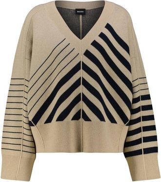 BOSS Damen Strickpullover aus Schurwolle mit Kaschmir FUDALI