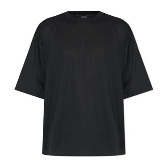 Jacquemus Homme, Tops, Noir, Taille: XL Rond Carre T-Shirt