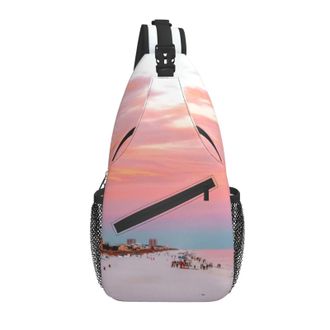 AOOEDM Hawaiian Beach Sling Bag Casual Crossbody Beach Umhängetasche Rucksack Chest Daypack für Outdoor Beach