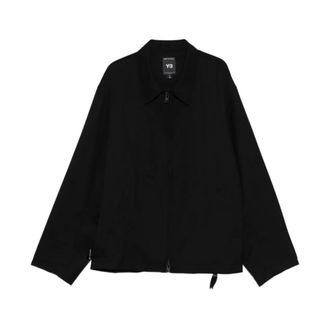 Yohji Yamamoto Homme, Vestes, Noir, Taille: XL Blouson en laine raffin&eacute;e