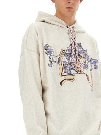 Isabel Marant Cotton-Blend Sweatshirt - Gray